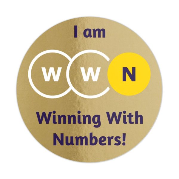 Winning With Numbers Gold Stickers - Winning With Numbers